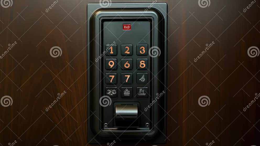 Code door keypad stock illustration. Illustration of installation ...