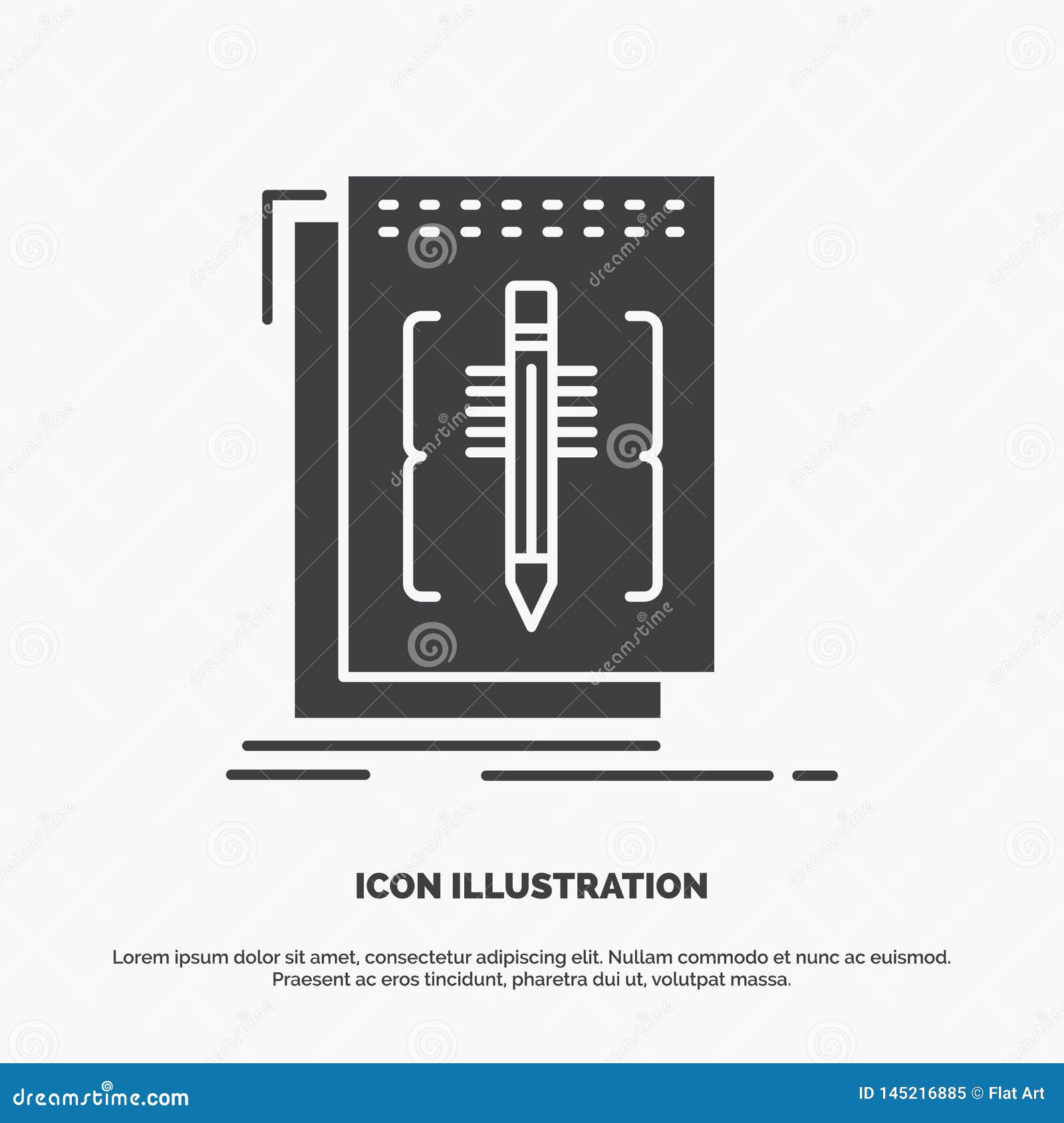 Code Edit Editor Language Program Icon Glyph Vector Gray Symbol For Ui And Ux Website Or