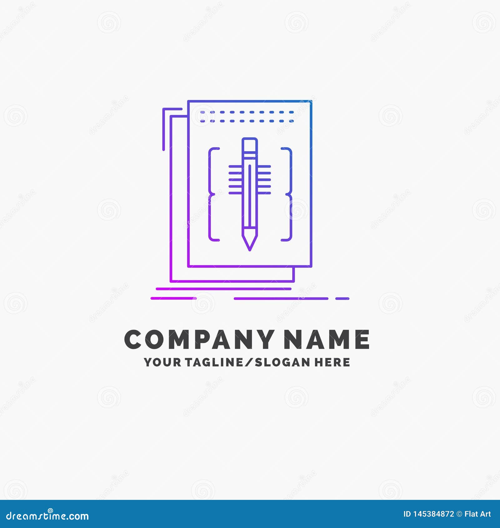 Code, Edit, Editor, Language, Program Purple Business Logo Template ...