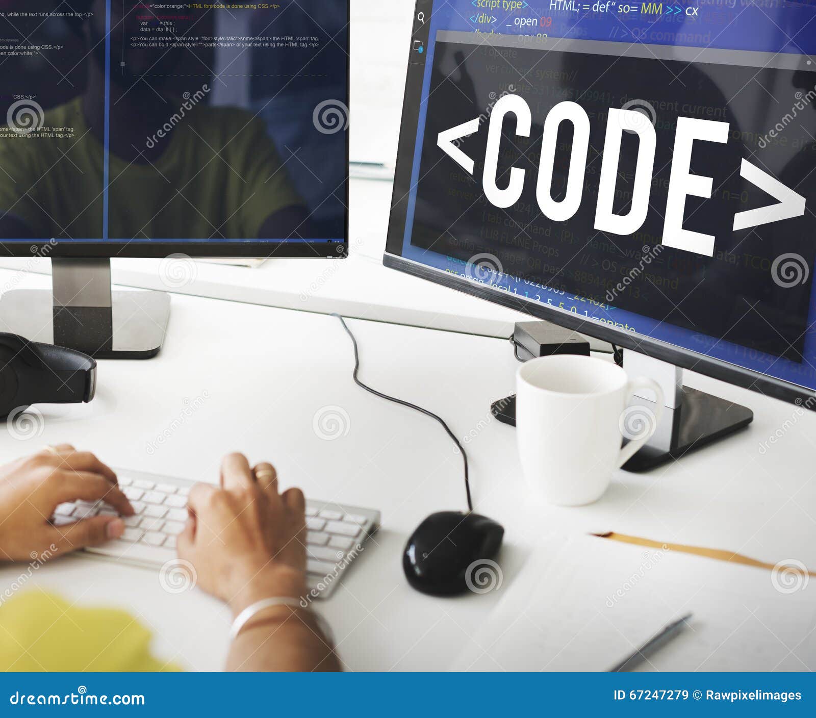 Code Encryption Accessibility Coding Programming Technology Concept Stock Image Image Of