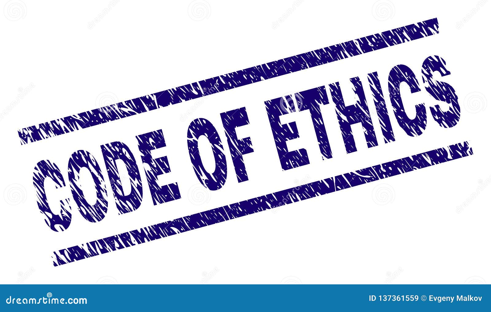 Scratched Textured CODE of ETHICS Stamp Seal Stock Vector ...