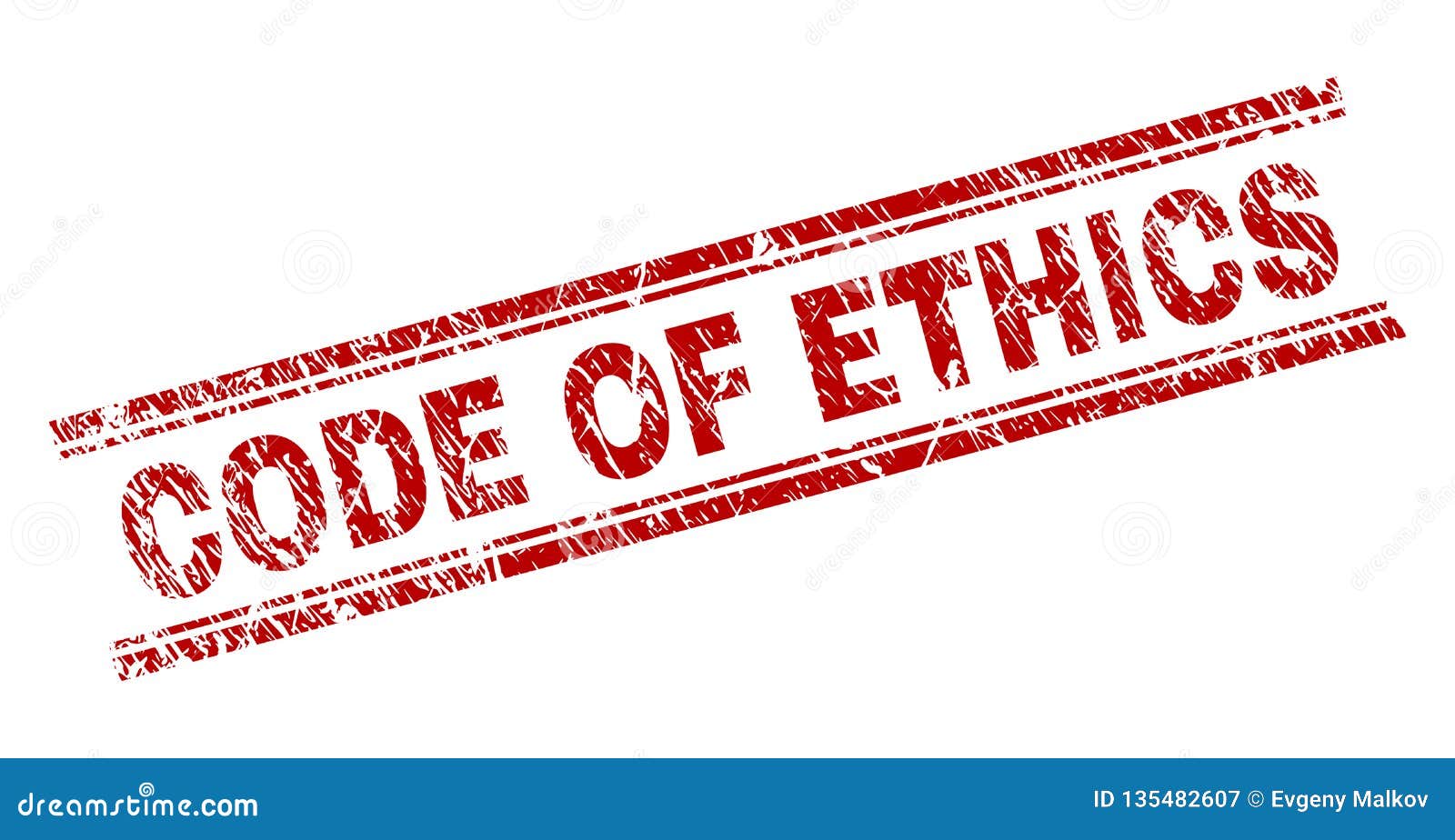 Scratched Textured CODE of ETHICS Stamp Seal Stock Vector ...