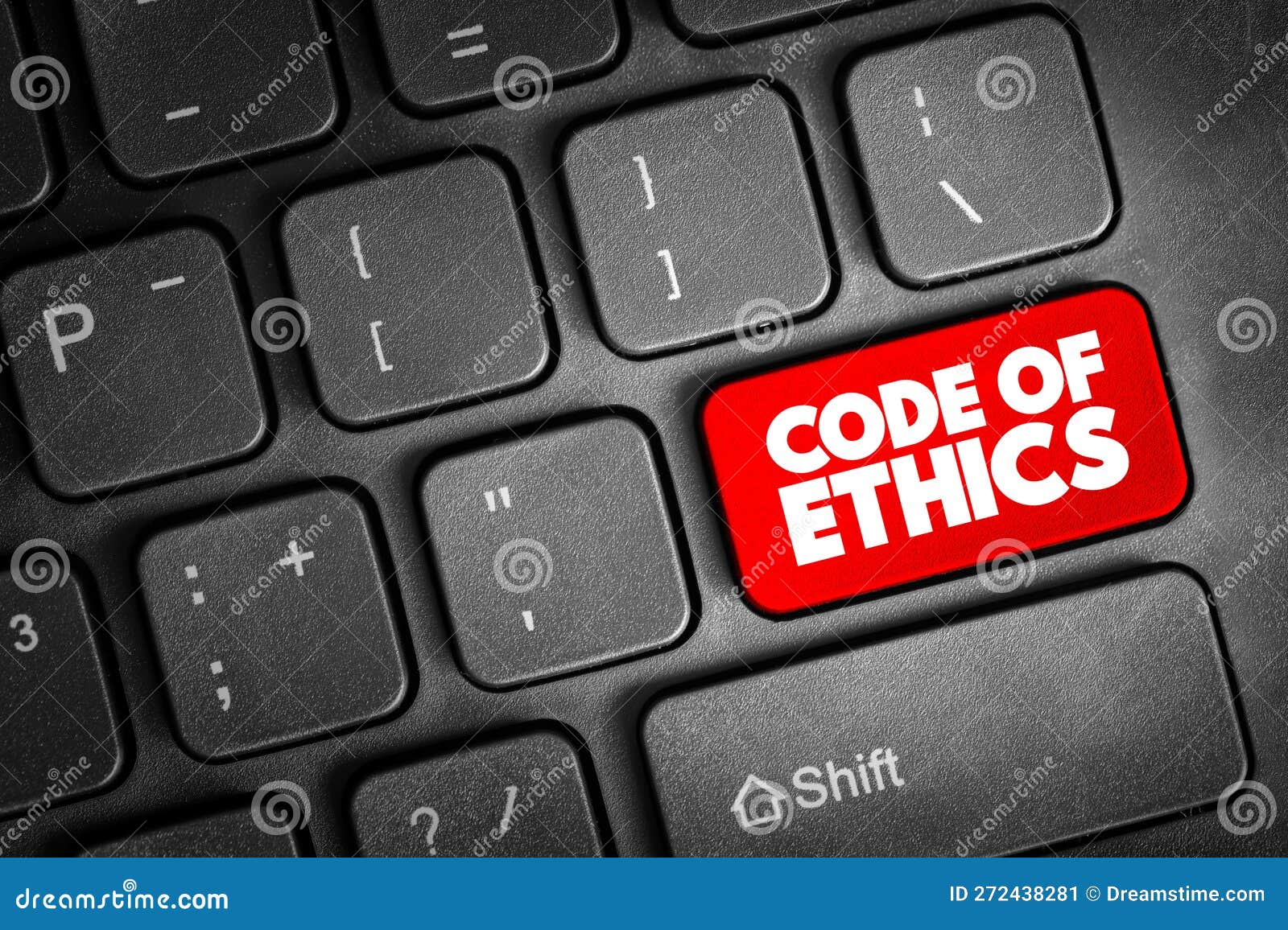 Code of Ethics Text Button on Keyboard, Concept Background Stock Image ...