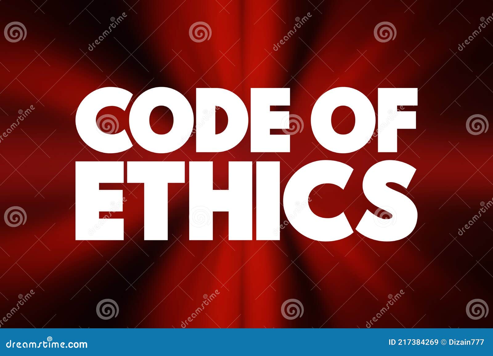 Code of Ethics Text Quote, Concept Background Stock Illustration ...