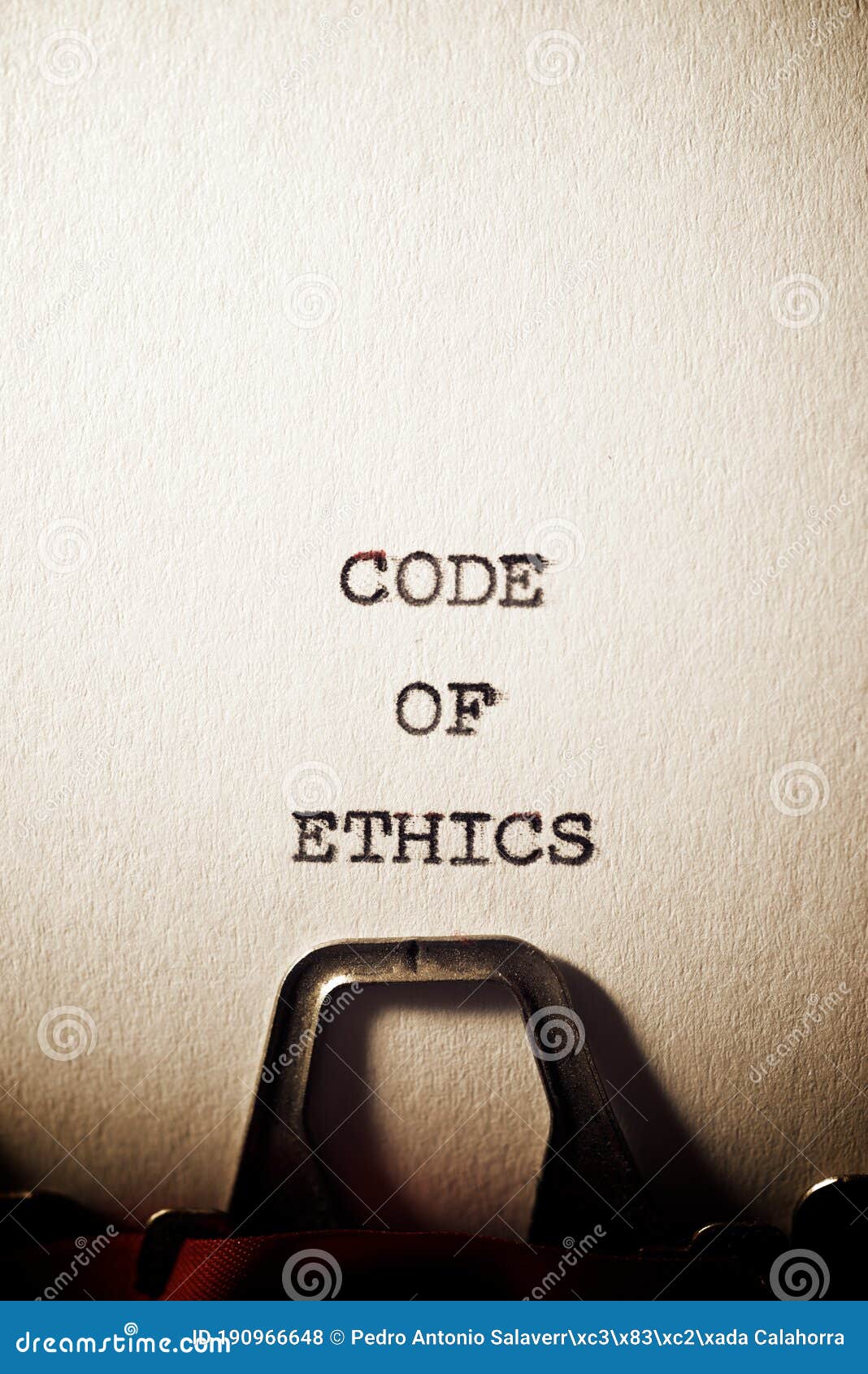 Code of ethics text stock photo. Image of idea, ethics - 190966648