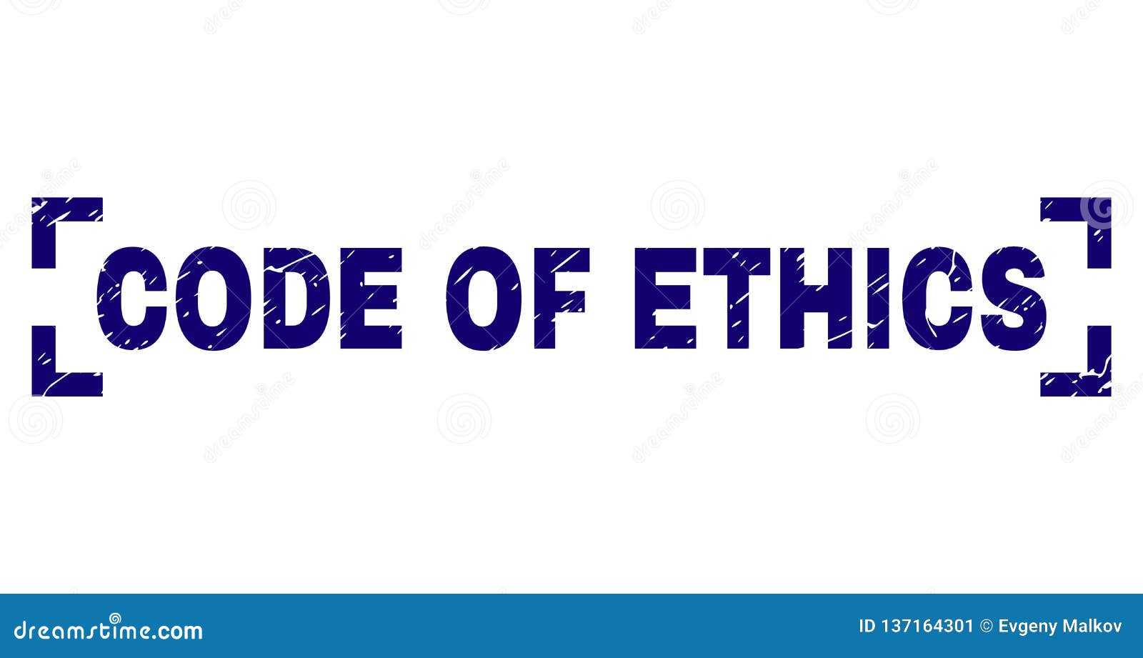 Grunge Textured CODE of ETHICS Stamp Seal between Corners Stock Vector ...