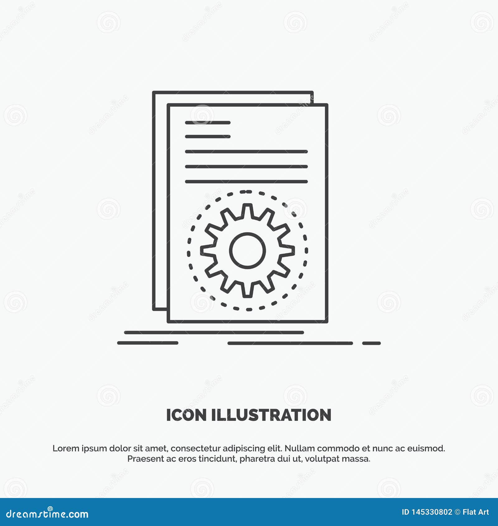 Code Executable File Running Script Icon Line Vector Gray Symbol For Ui And Ux Website Or