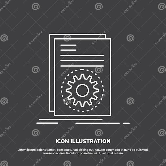 Code Executable File Running Script Icon Line Vector Symbol For Ui And Ux Website Or