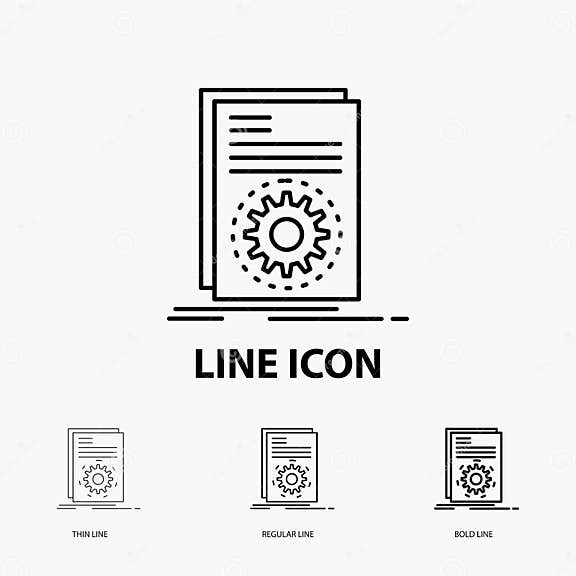 Code Executable File Running Script Icon In Thin Regular And Bold