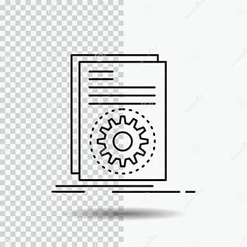Code, Executable, File, Running, Script Line Icon on Transparent Background. Black Icon Vector ...