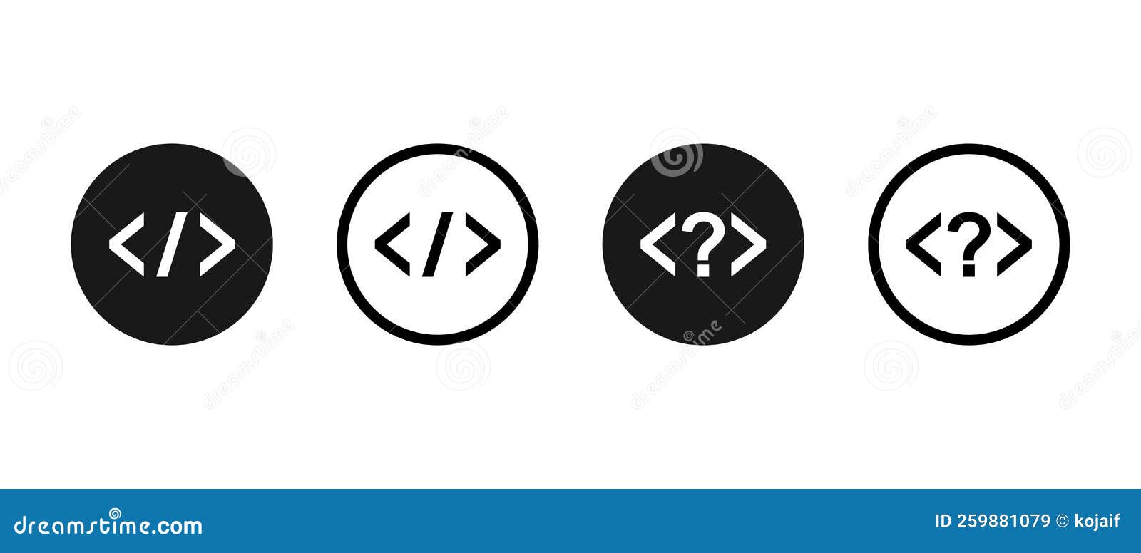 Code Html Vector Icon Set. Program Coding Sign in Circle Stock Vector ... Code Html Vector Icon Set. Program Coding Sign in Circle Stock Vector ...