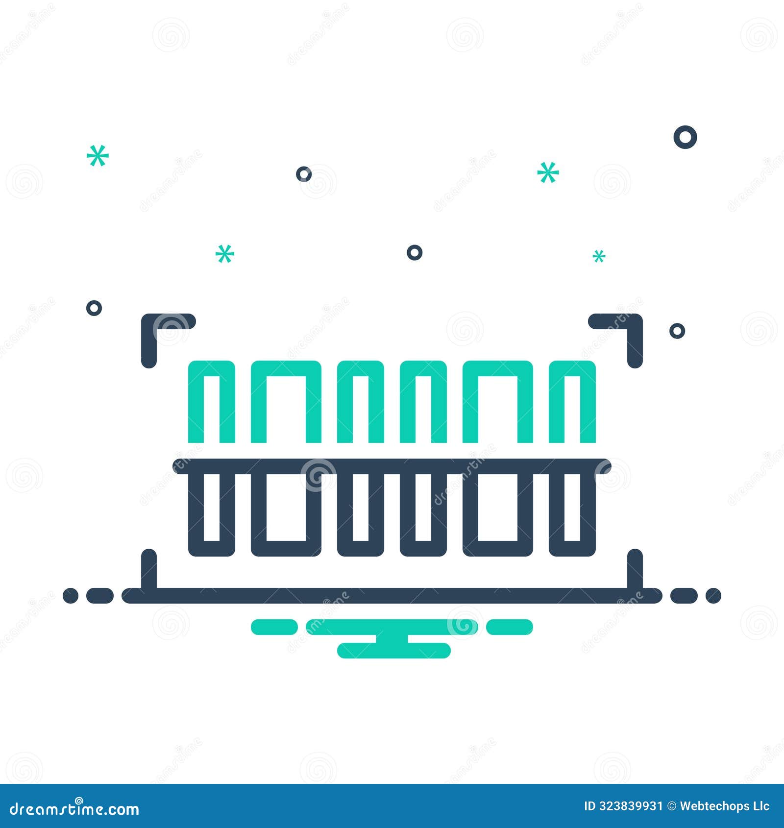 Mix Icon for Code, Barcode and Scanner Stock Vector - Illustration of ...