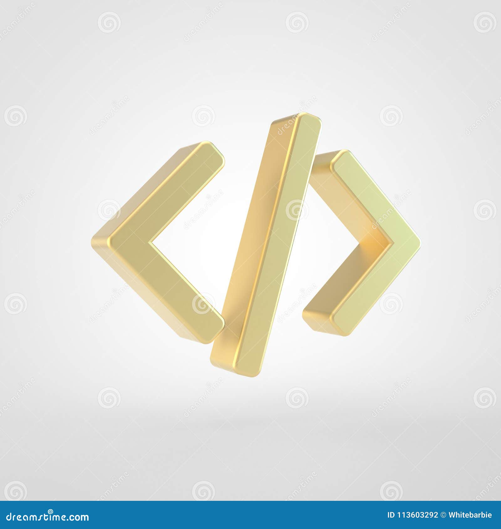 3d Golden Code Padlock Isolated On White Background. High Resolution 3d ...