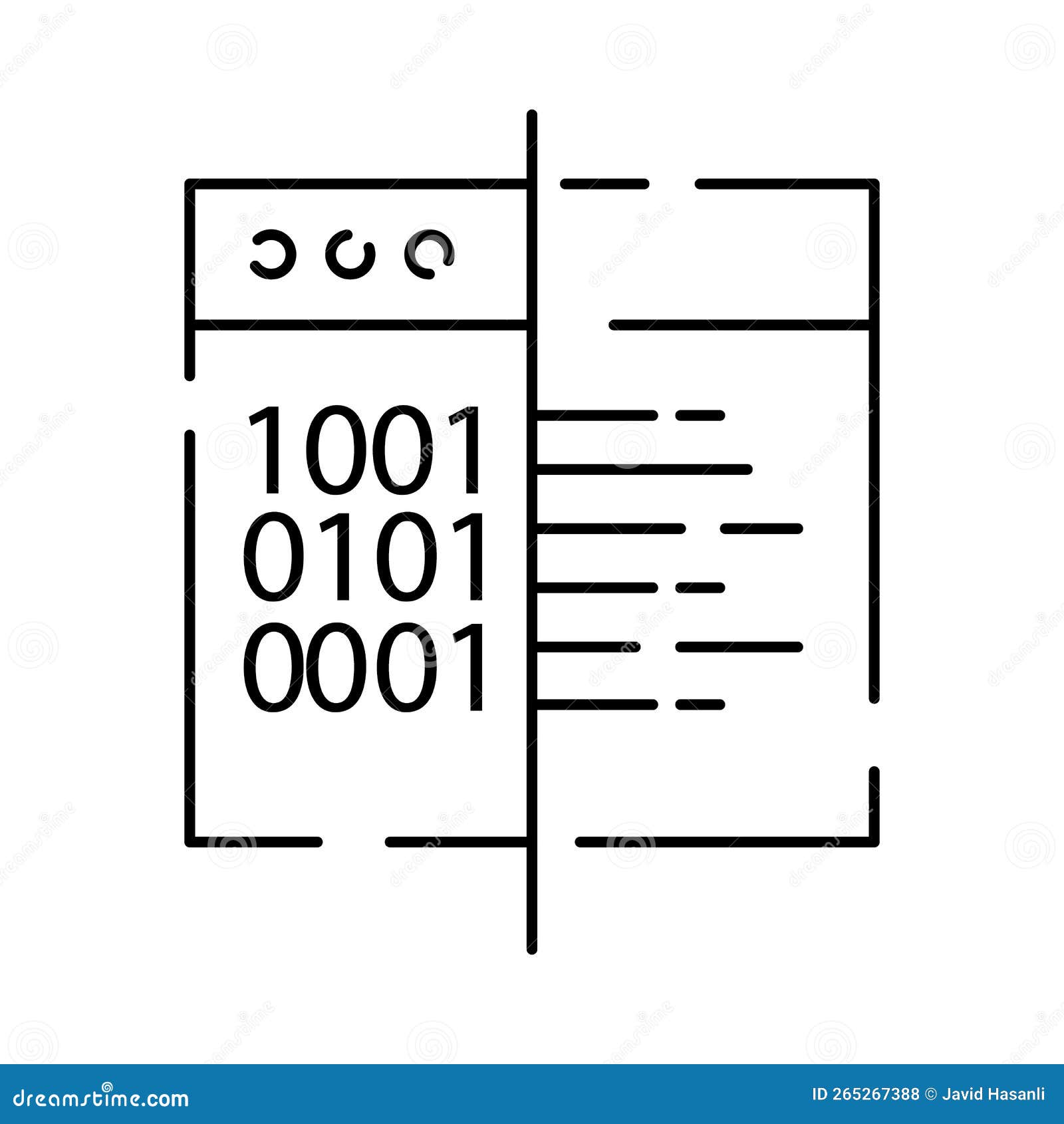 Code Icon in Trendy Flat Style Isolated. Coding and Programming Line ...