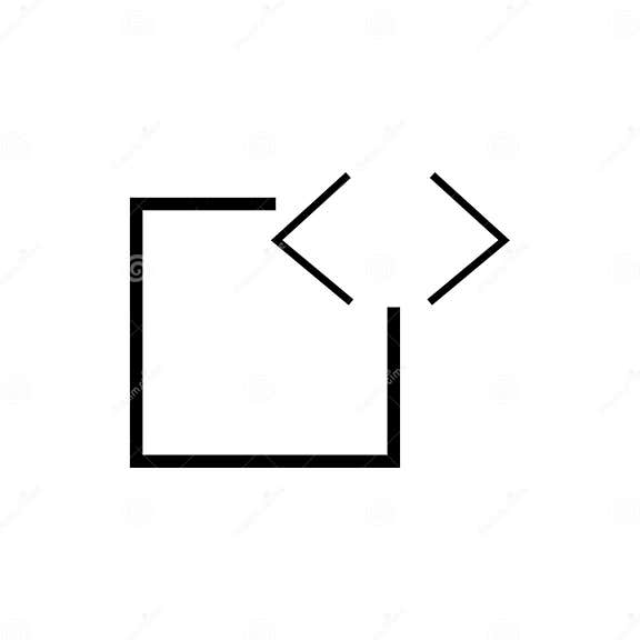 Code Icon Vector Sign and Symbol Isolated on White Background, Code ...