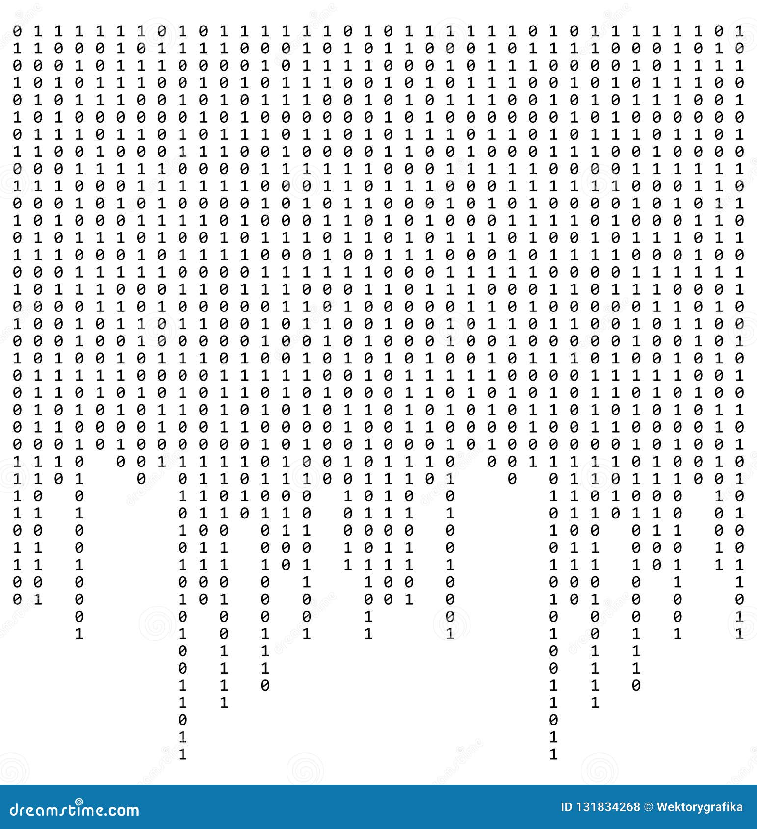 0 1 Code Isolated on White Background Texture Abstract Pattern D Stock ...