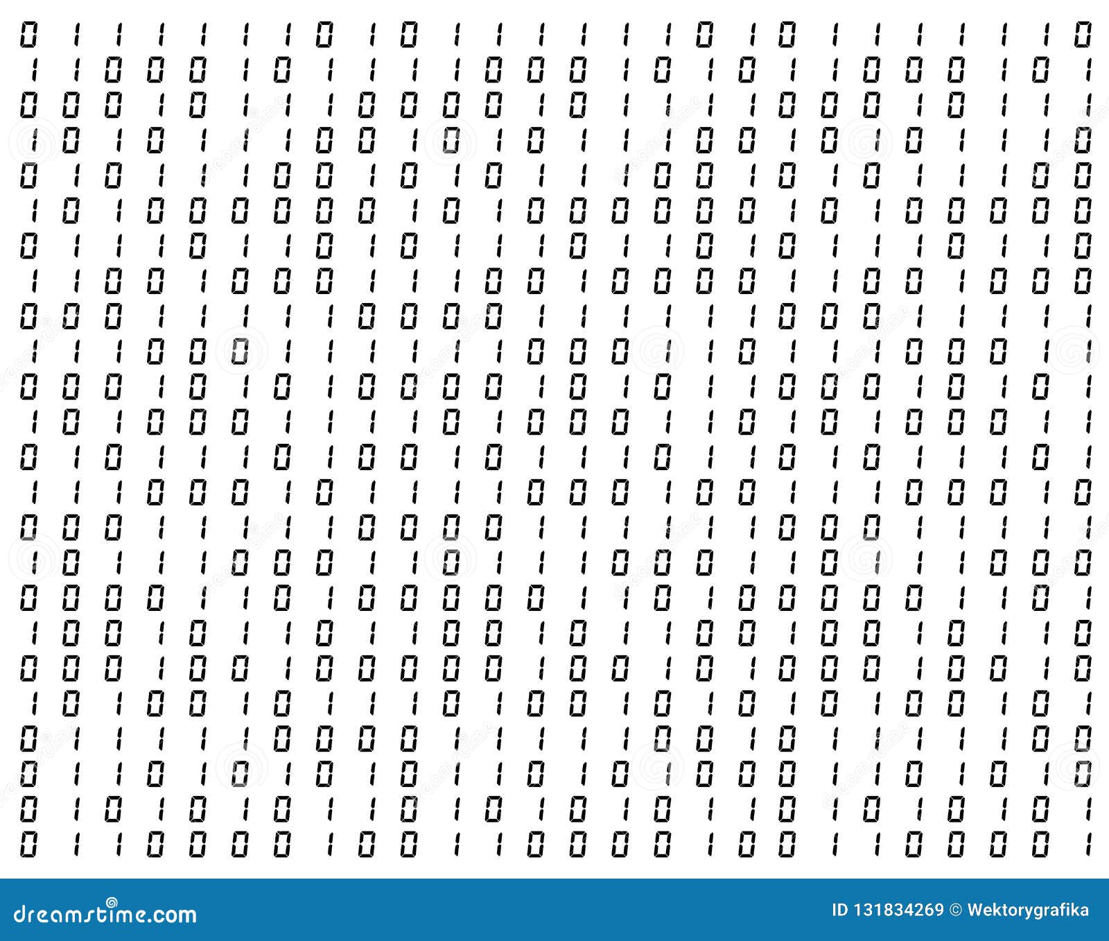 0 1 Code Isolated on White Background Texture Abstract Pattern D Stock ...