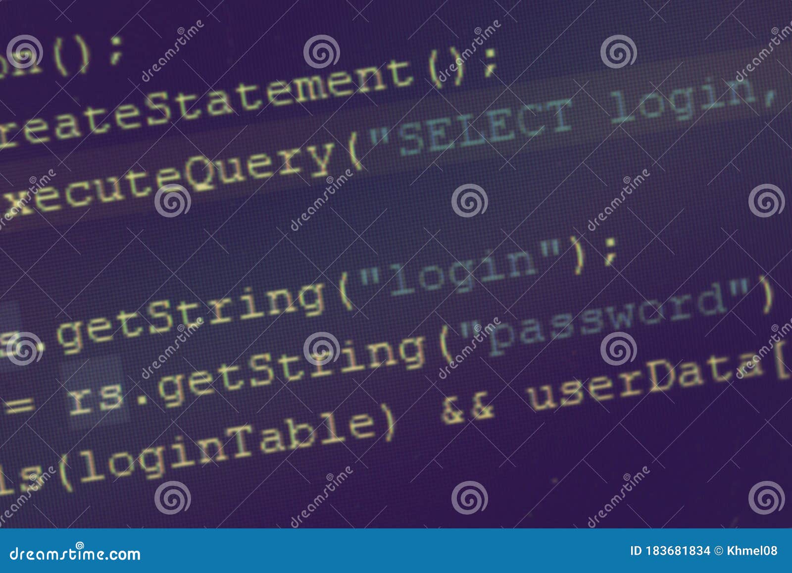 The Code in the Java Programming Language. the Part of the Program Code ...