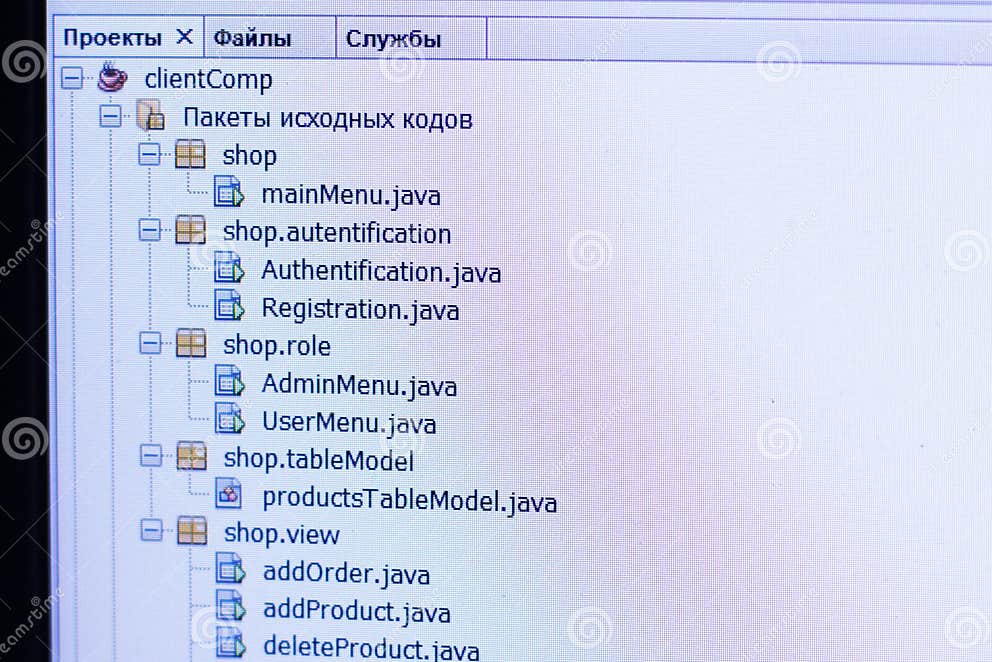The Code in the Java Programming Language. the Part of the Program Code ...