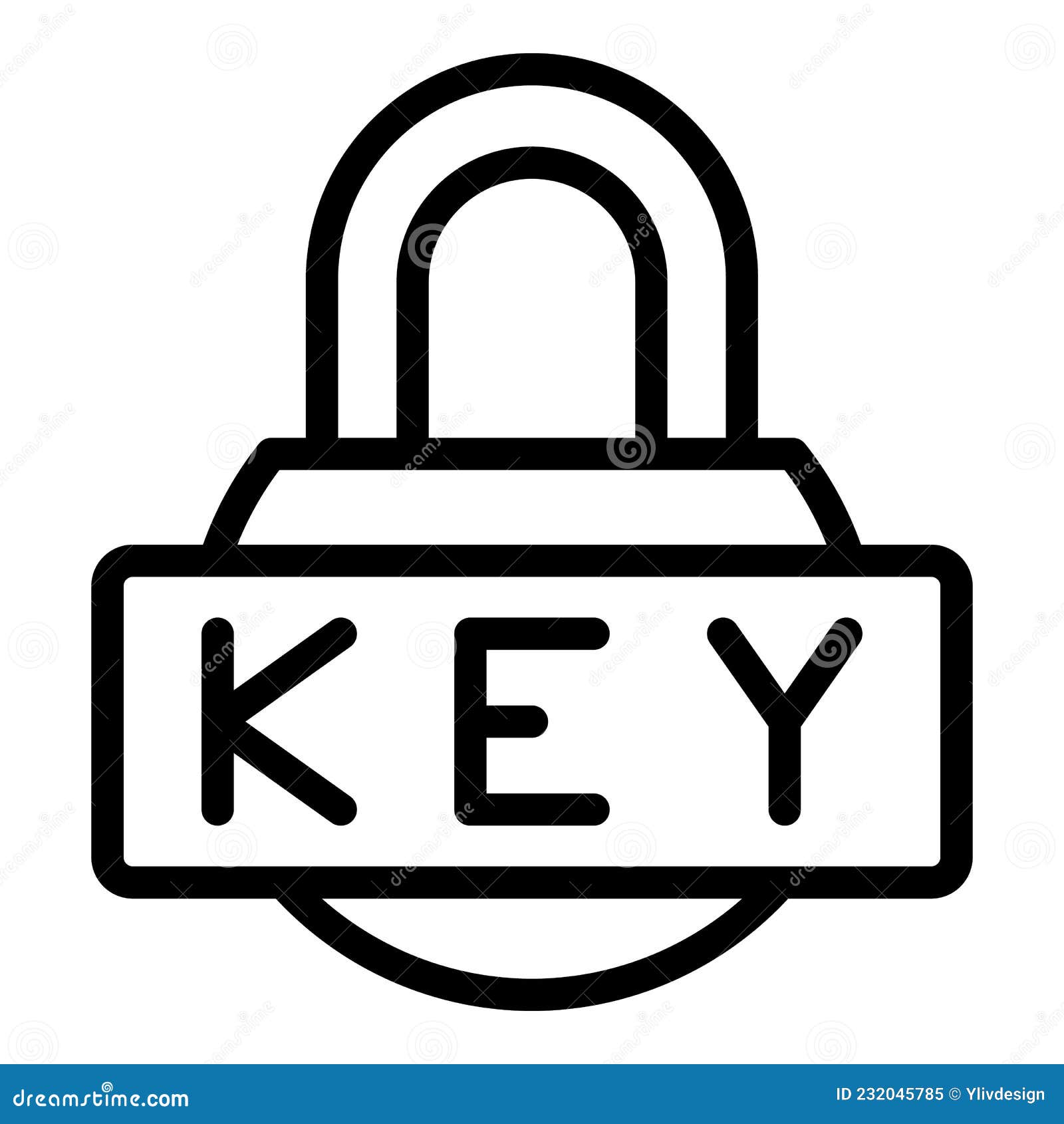 Code Key Icon Outline Vector Password Verification Stock Vector