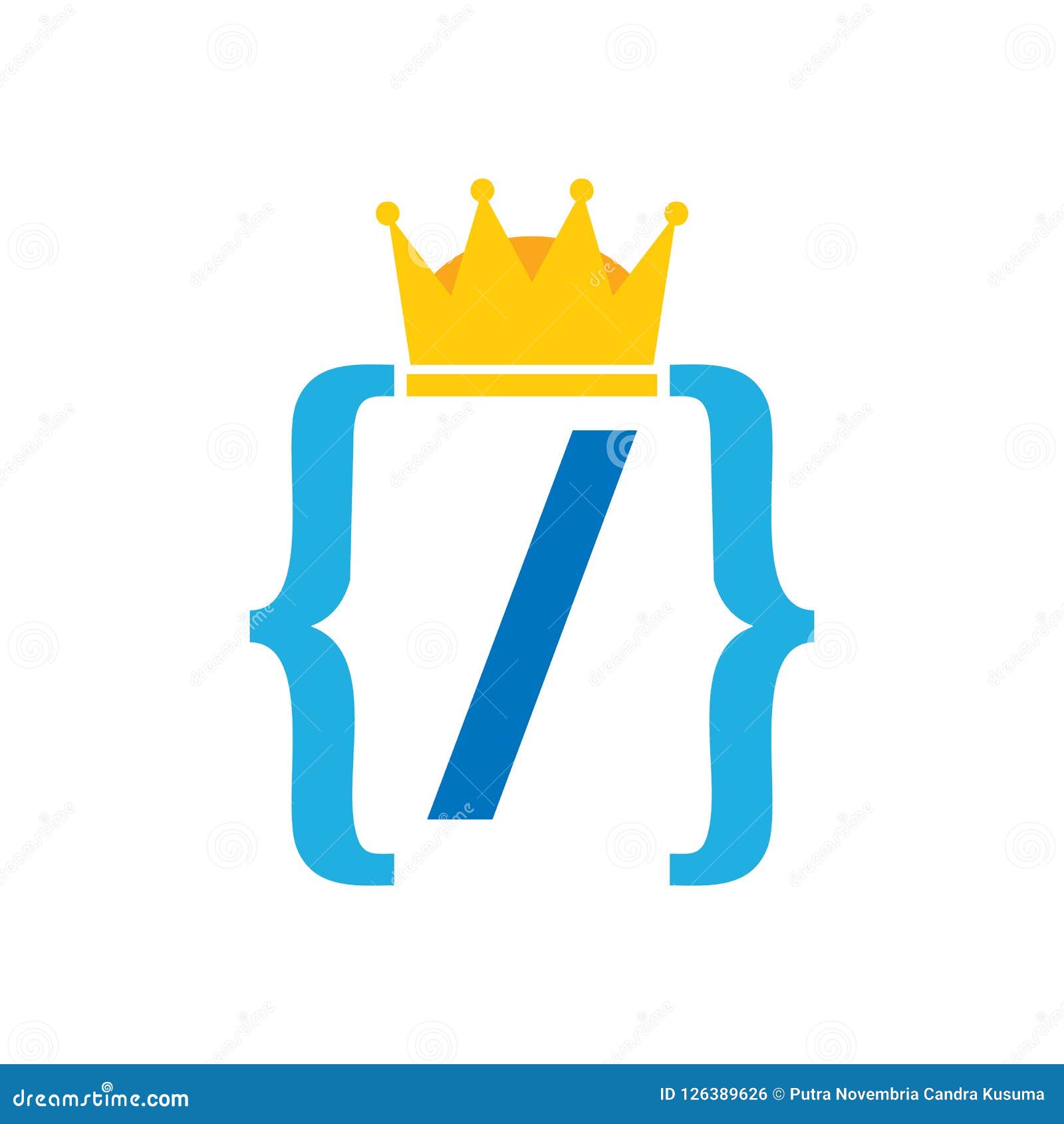 Code King Logo Icon Design stock vector. Illustration of empire - 126389626