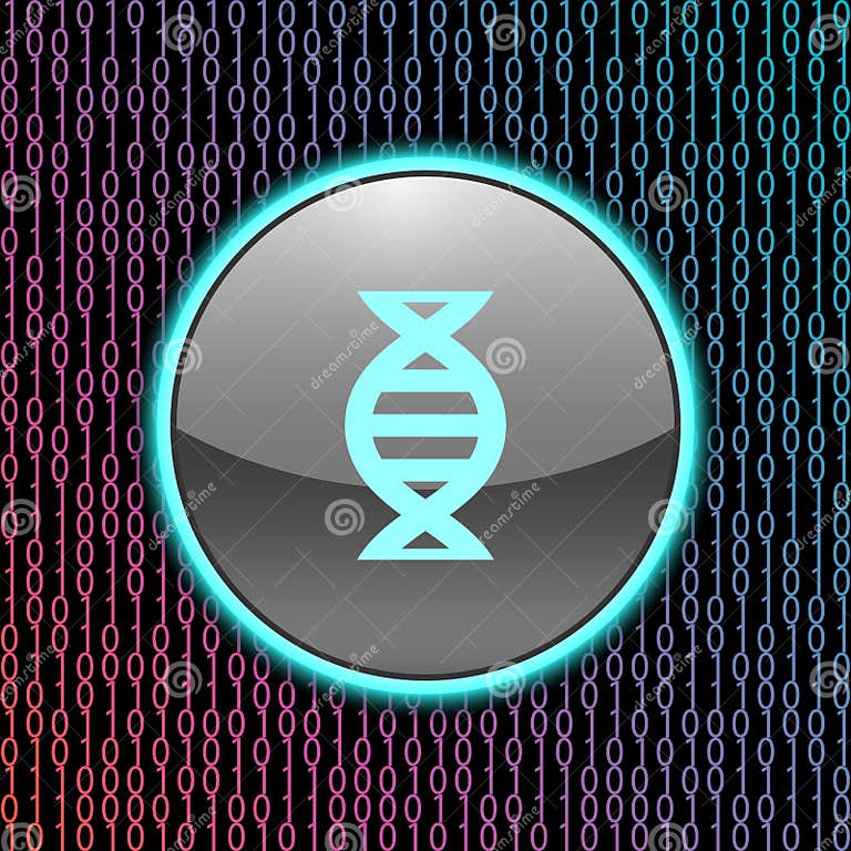 Code of Life - DNA Molecule Vector Stock Vector - Illustration of ...