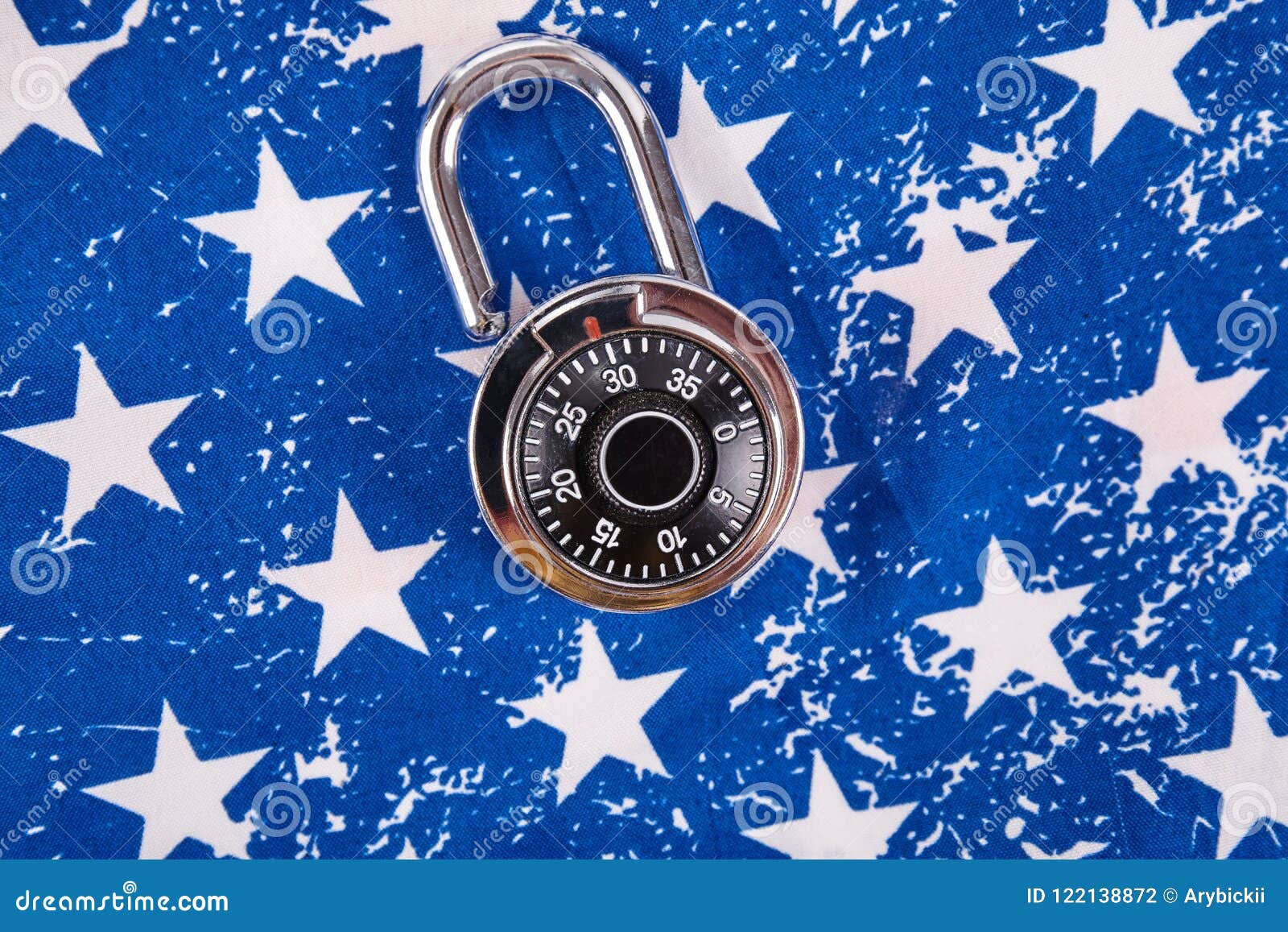 Code Lock and American Flag Stock Photo - Image of blue, patrol: 122138872