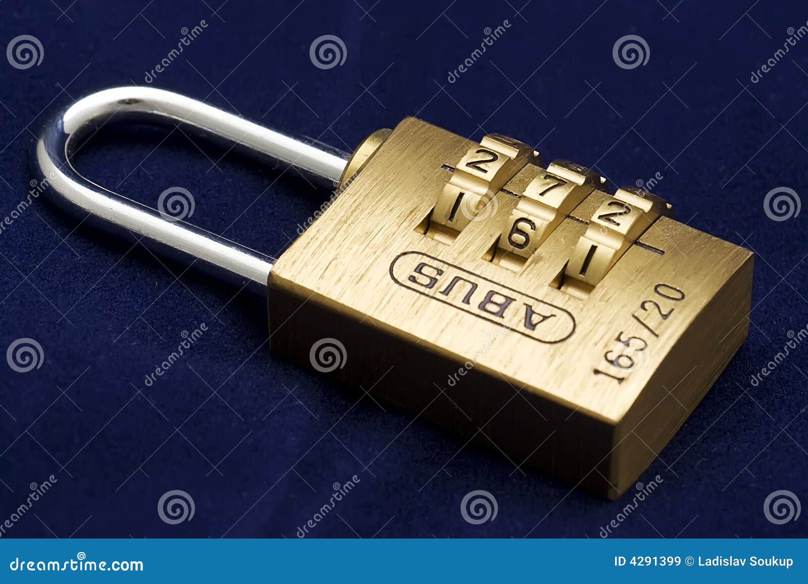 Code Lock On Blue Background Picture. Image: 4291399