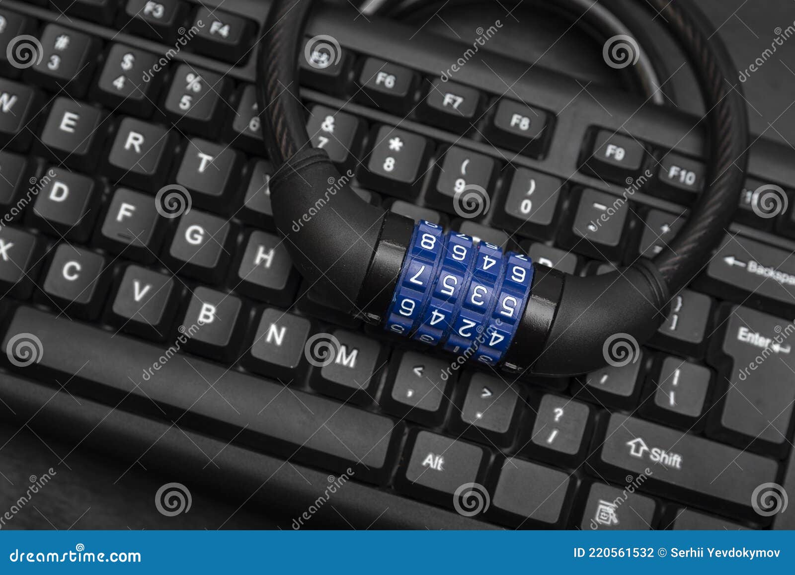 Code Lock with Password on the Keyboard. Cybersecurity and Data ...