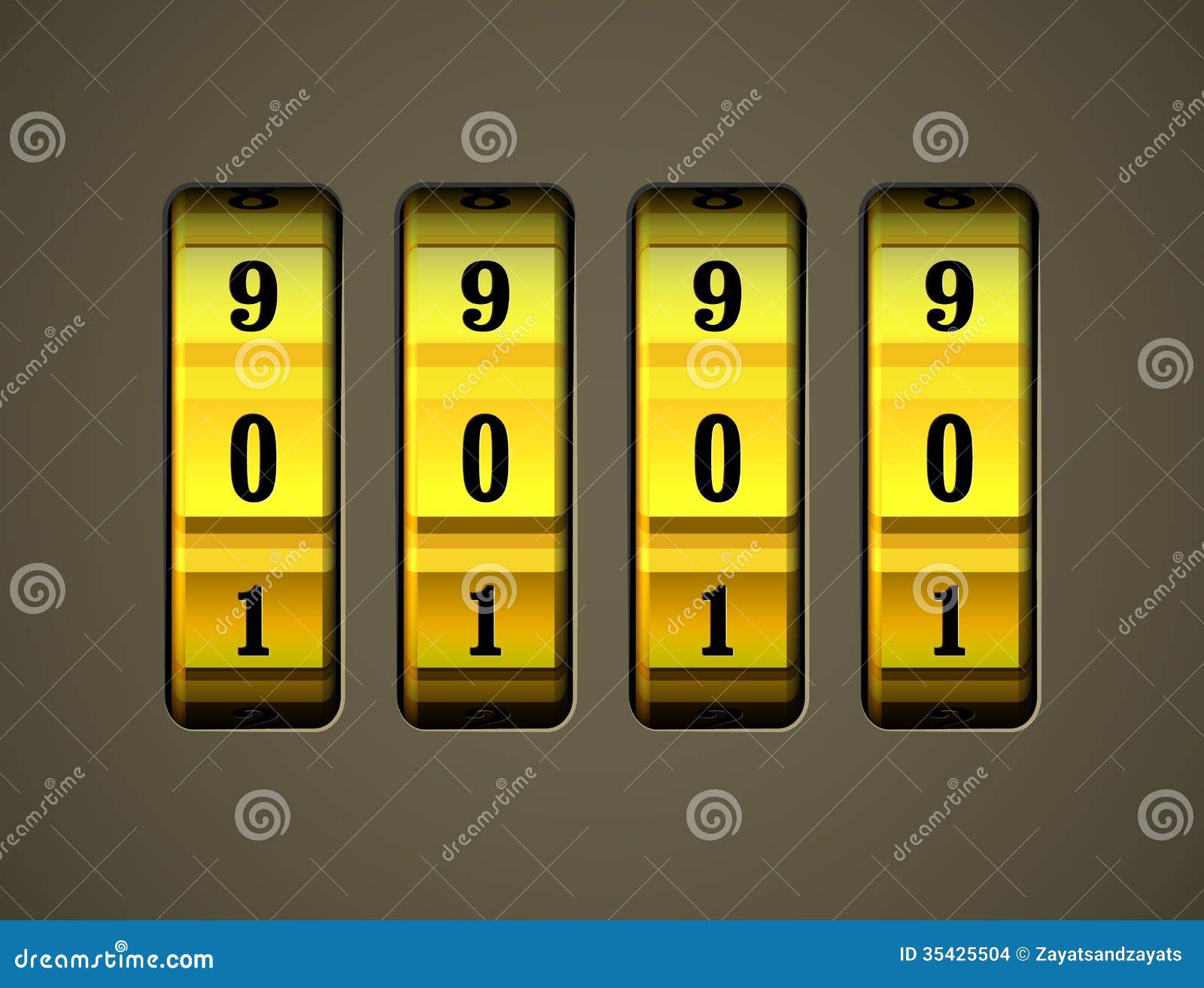 Code lock stock vector. Illustration of metal, system - 35425504