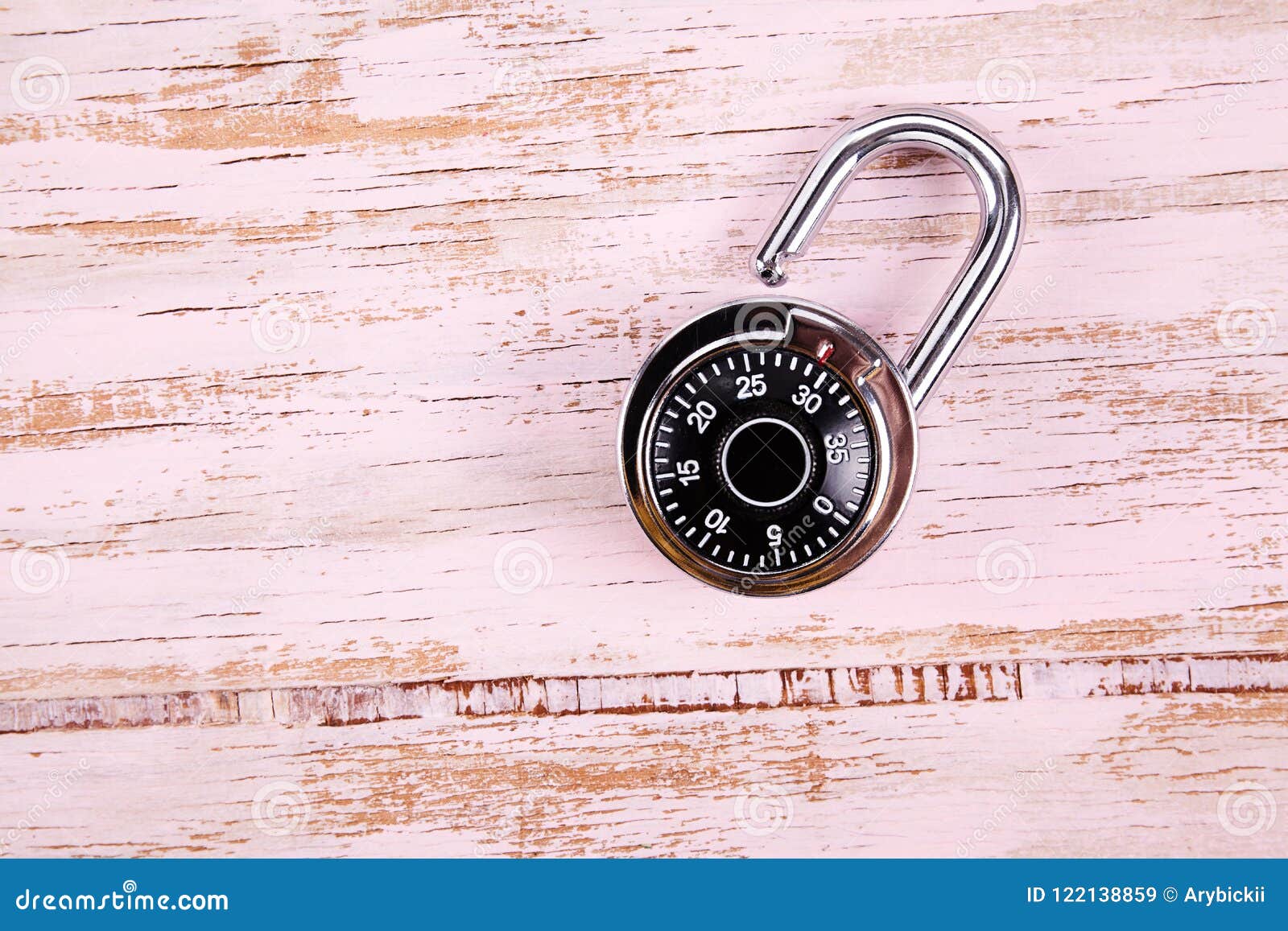 Code lock on wood desk stock image. Image of private - 122138859