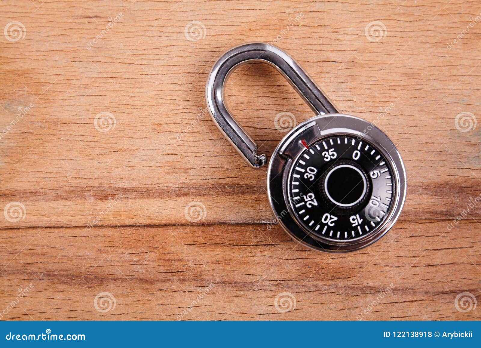 Code lock on wood desk stock photo. Image of protect - 122138918