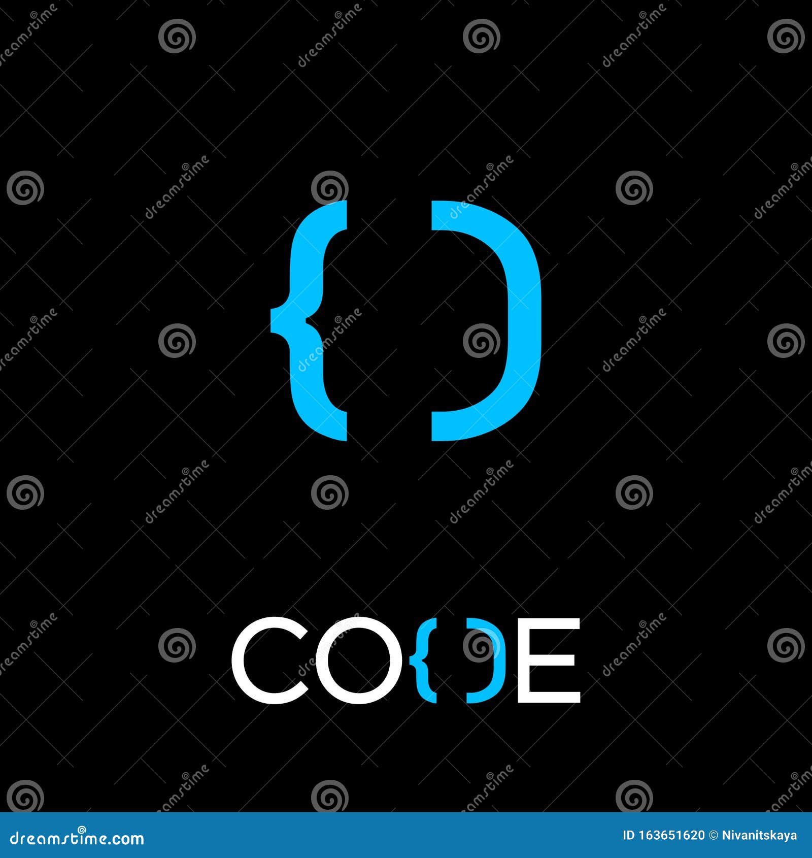 Curly Brackets Logo