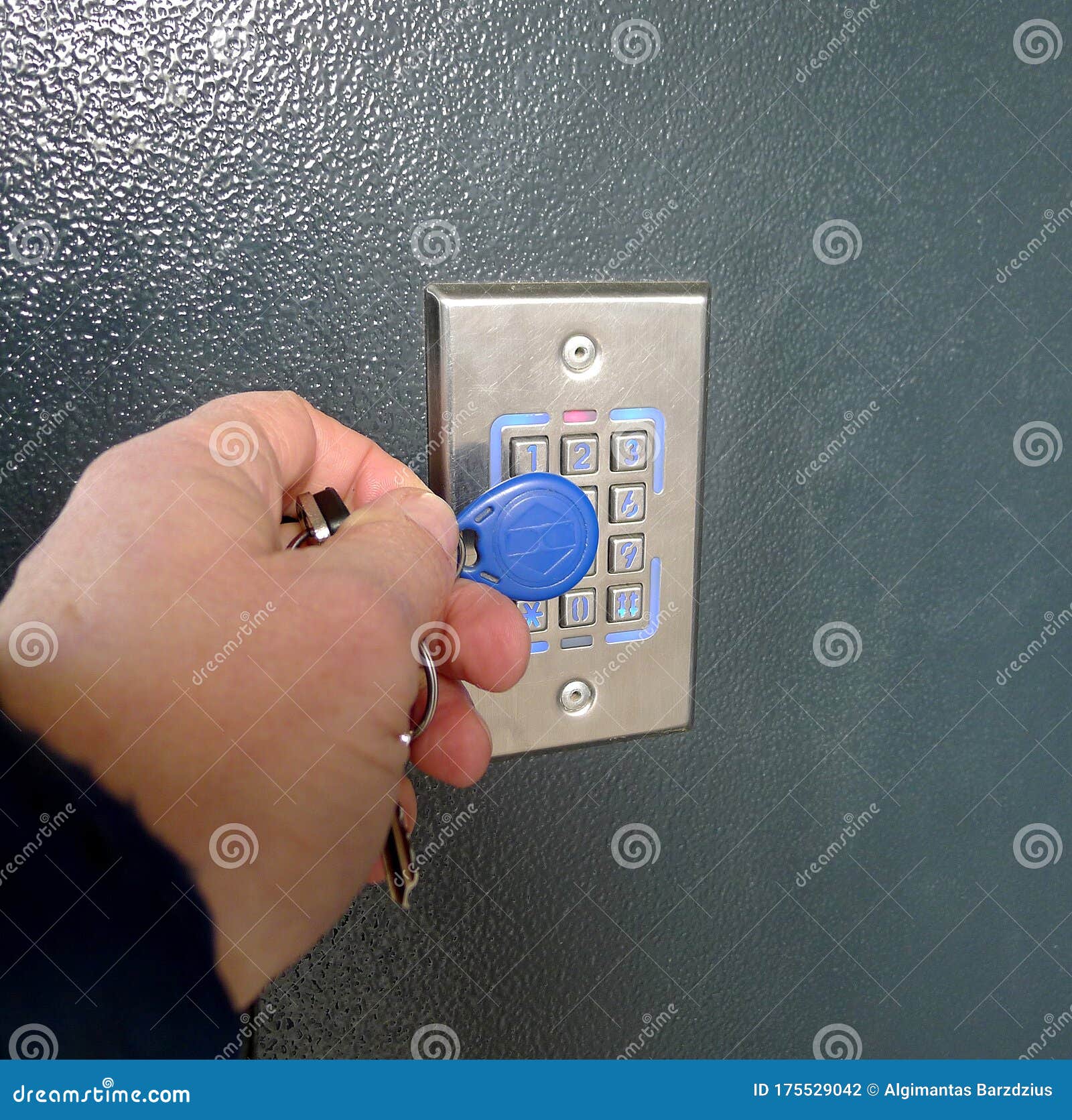 Code, magnetic lock stock photo. Image of code, outdoors - 175529042