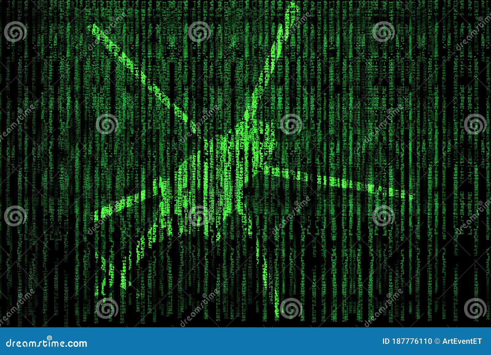 Code Matrix and Helicopter Silhouette Stock Photo - Image of silhouette ...