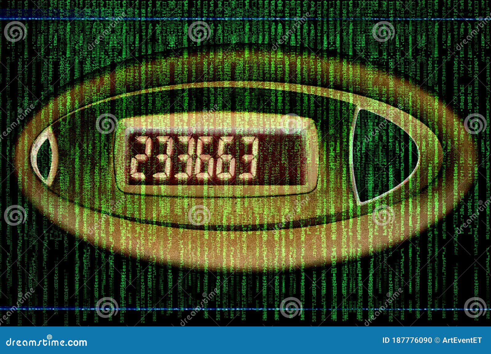 Code Matrix and One-time Password Generator Hardware Stock Photo ...