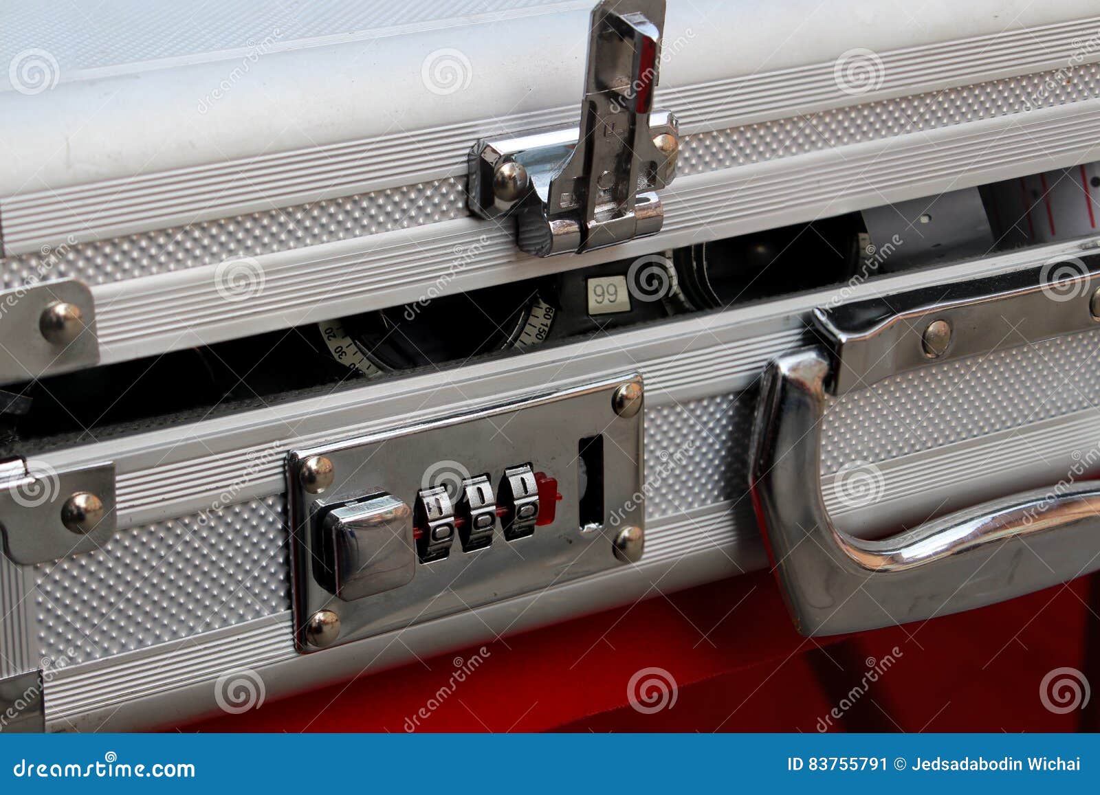 Code Number for Lock the Suitcase Background Stock Image - Image of ...