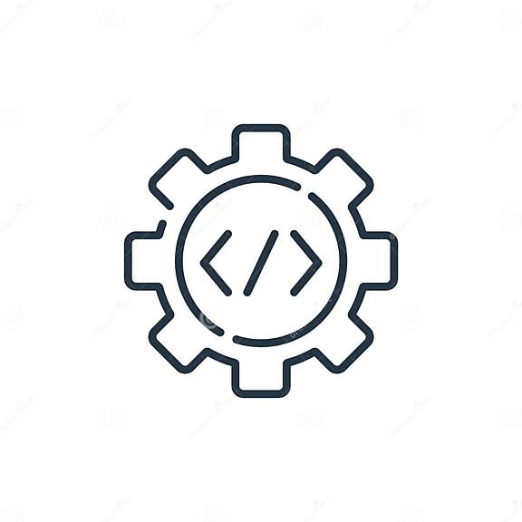 Code Optimisation Icon Vector from Programming Concept. Thin Line Illustration of Code ...