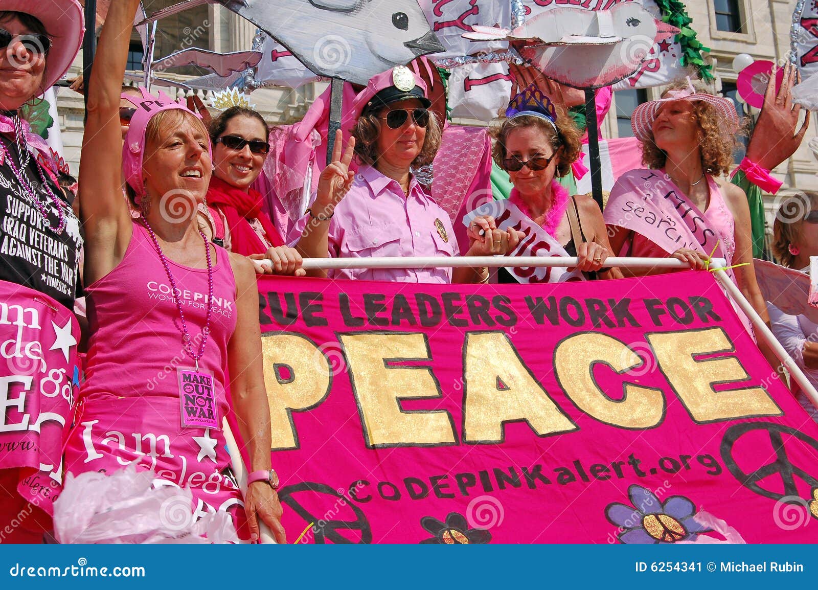 Code Pink Protesters editorial photo. Image of dissent - 6254341