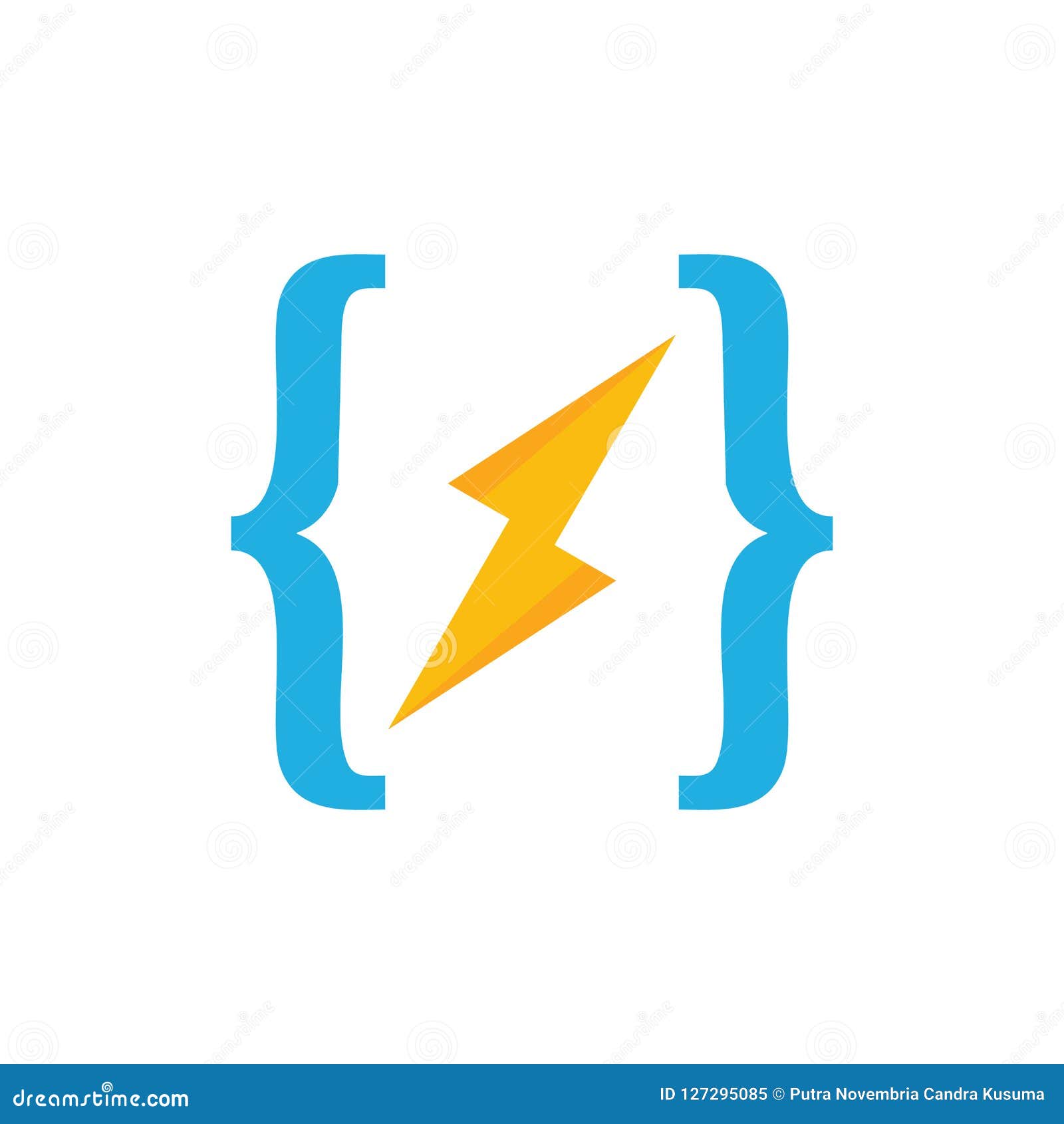 Code Power Logo Icon Design Stock Vector - Illustration of energy, geek ...