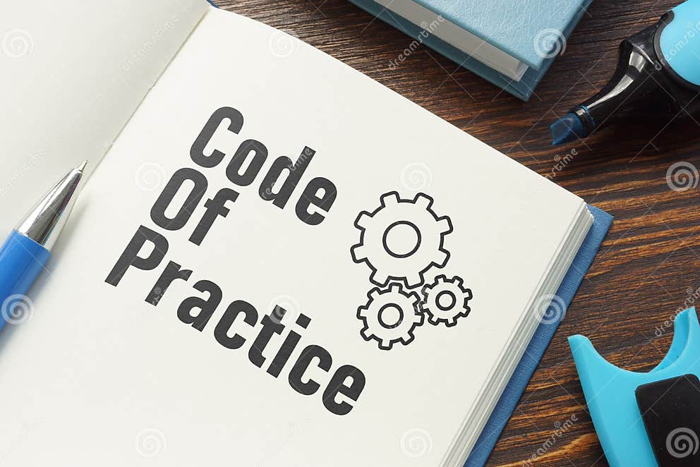 Code of Practice COP is Shown Using the Text Stock Image - Image of ...