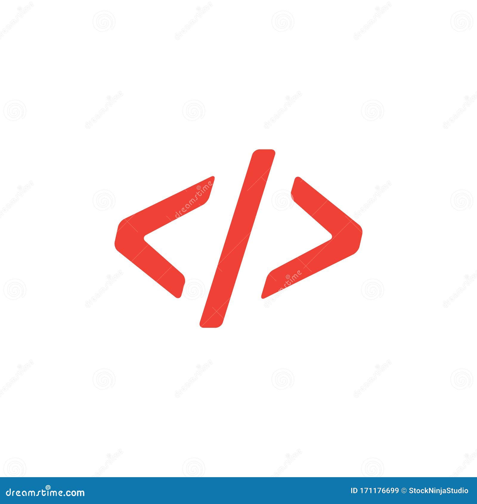 Code Red Icon on White Background. Red Flat Style Vector Illustration ...