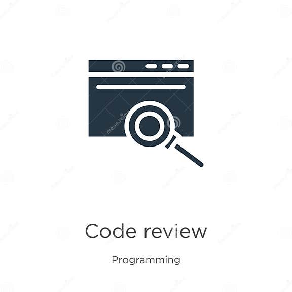 Code Review Icon Vector. Trendy Flat Code Review Icon from Programming ...
