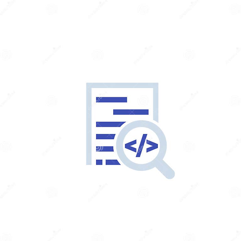 Code Review, Software Development Icon Stock Vector - Illustration of ...