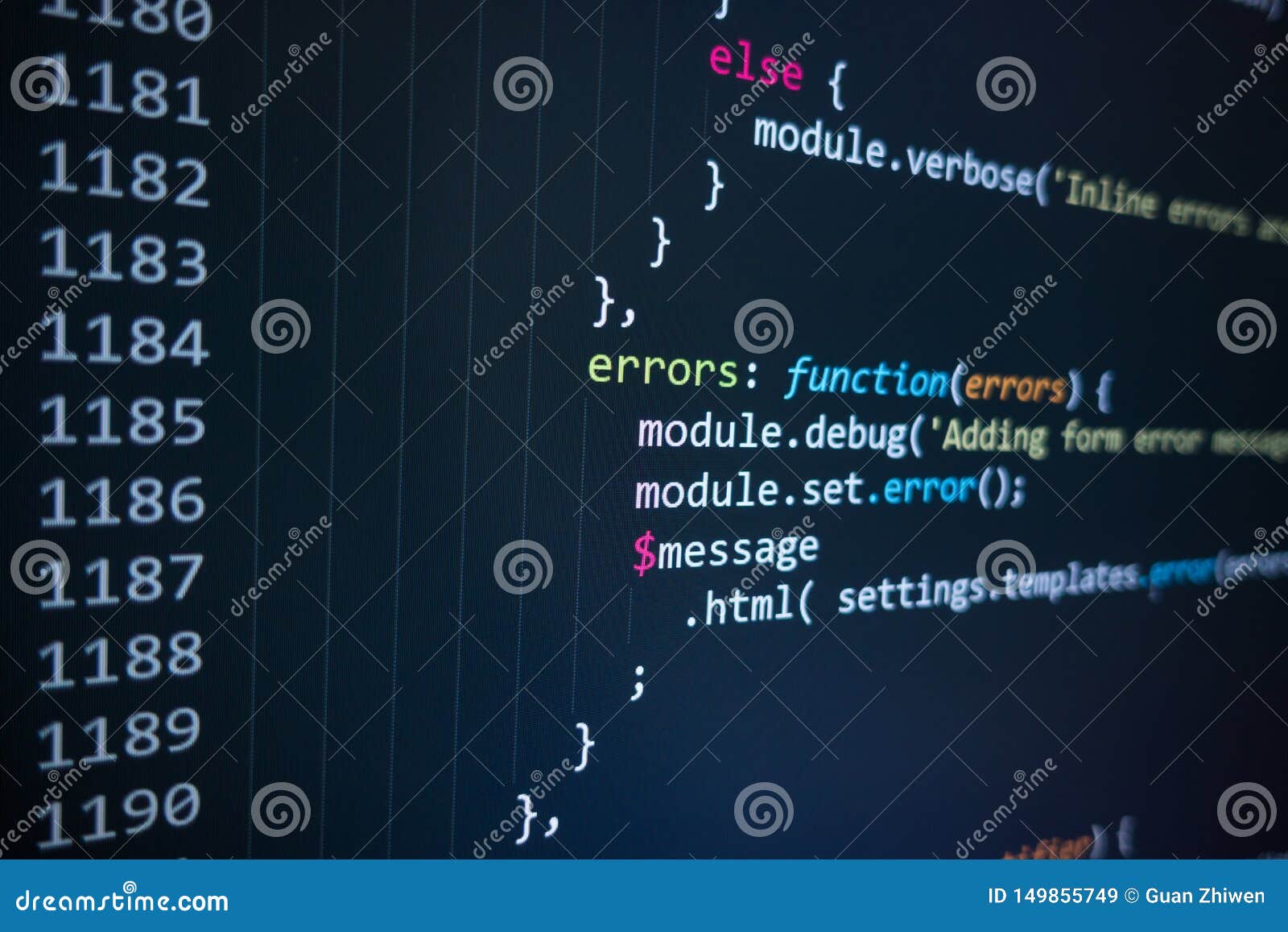 Code on screen stock image. Image of abstract, letter - 149855749