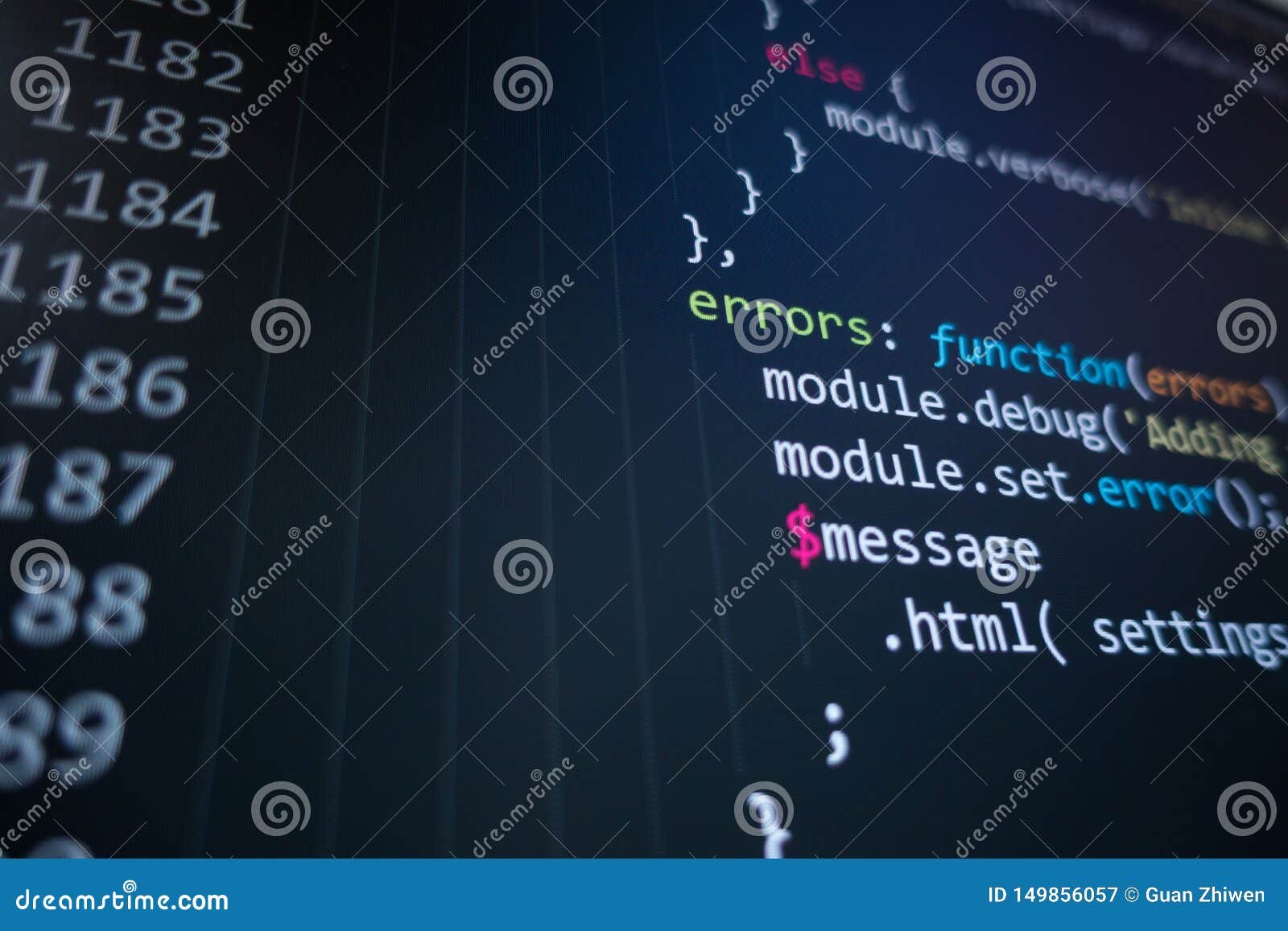 Code on screen stock image. Image of developer, digital - 149856057