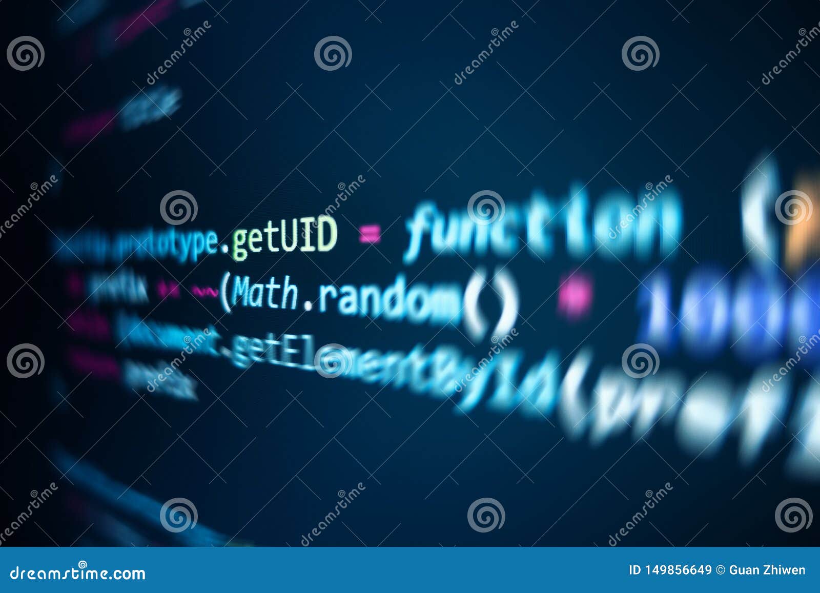 Code on screen stock image. Image of technology, matrix - 149856649