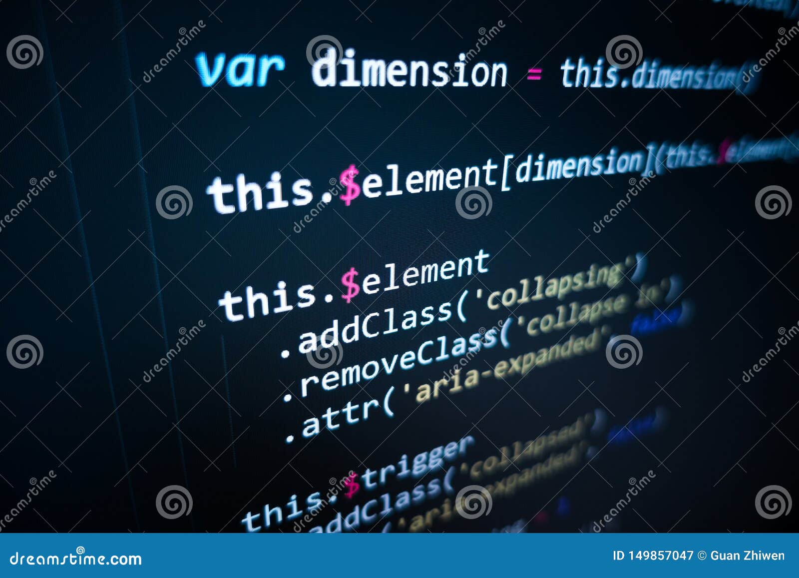 Code on screen stock image. Image of text, function - 149857047