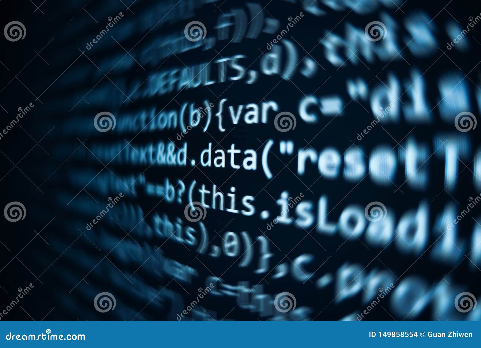 Code on screen stock photo. Image of letter, background - 149858554