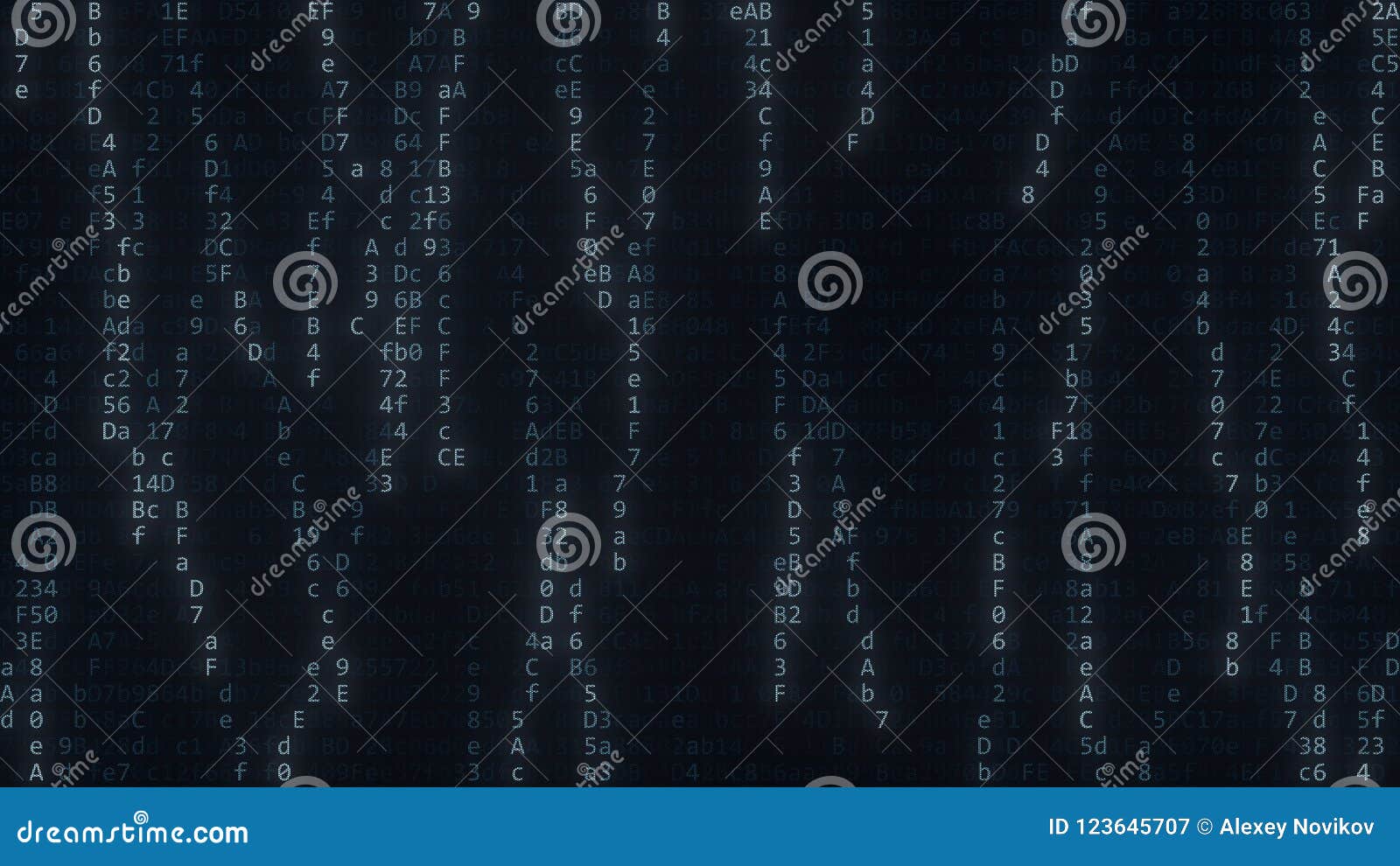 Code Strings Appering on the Screen. Loopable Animation Stock Video ...